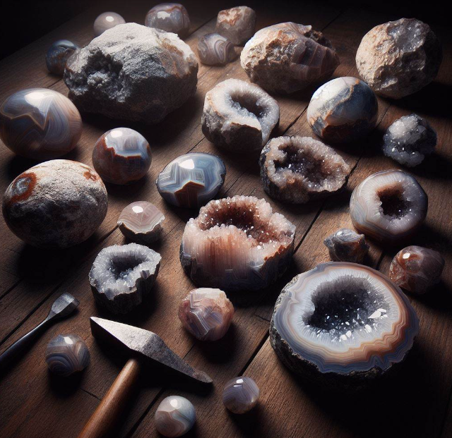 Géode à ouvrir : géodes non-ouvertes | Achat pierre fermée à casser